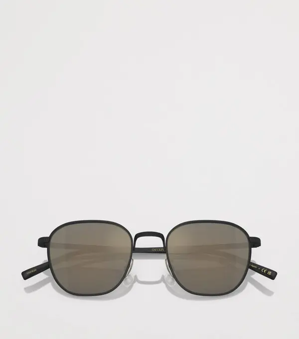 Oliver Spencer Titanium Rynn Square Sunglasses