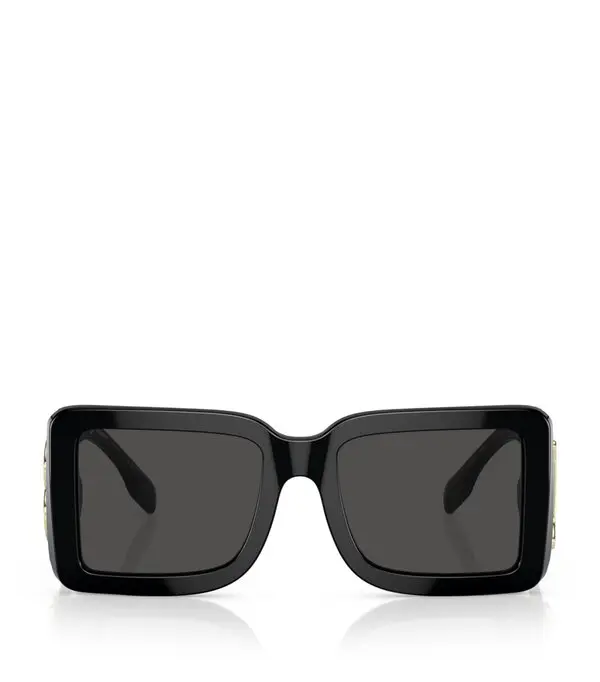 Burberry Oversized Square Monogram Sunglasses - Black