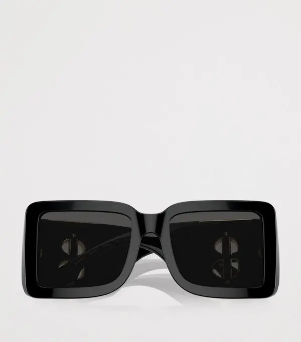 Burberry Oversized Square Monogram Sunglasses