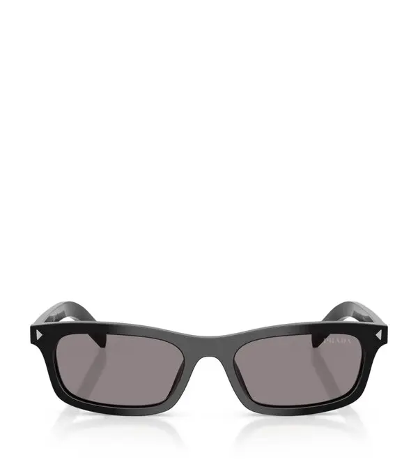 Prada Acetate Rectangle Sunglasses - Black