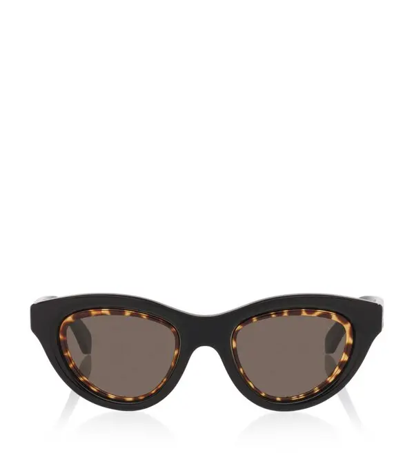 Loewe Mini Anagram Cat Eye Sunglasses - Black