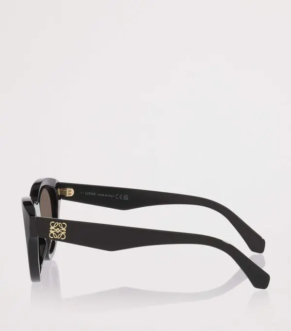 Loewe Mini Anagram Cat Eye Sunglasses - Black