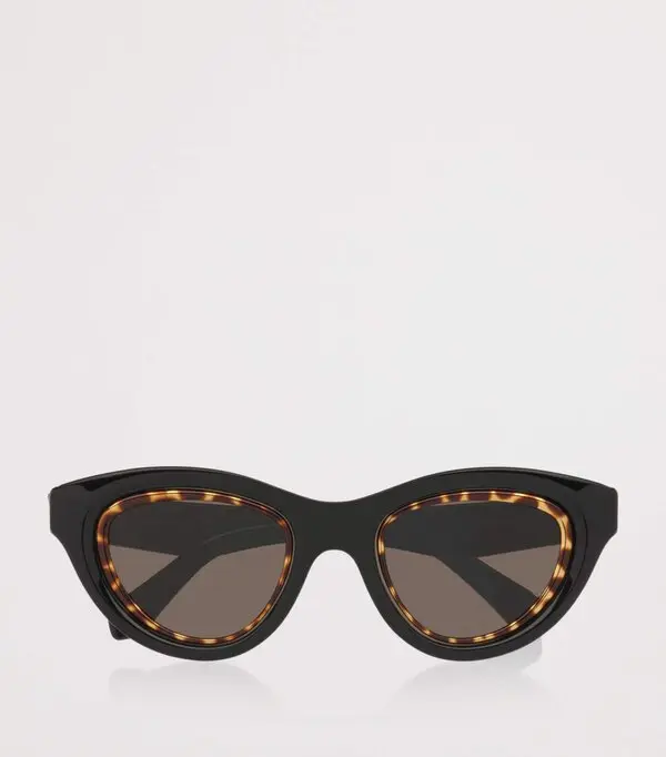 Loewe Mini Anagram Cat Eye Sunglasses - Black