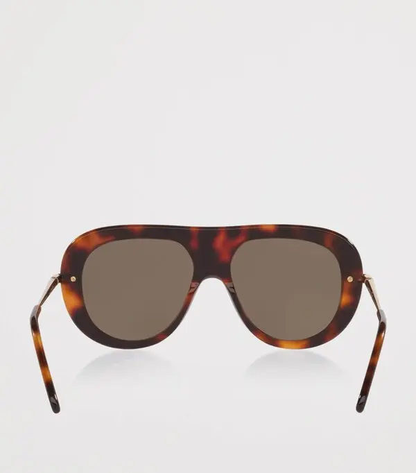 Loewe Tortoiseshell Slim Pilot Sunglasses