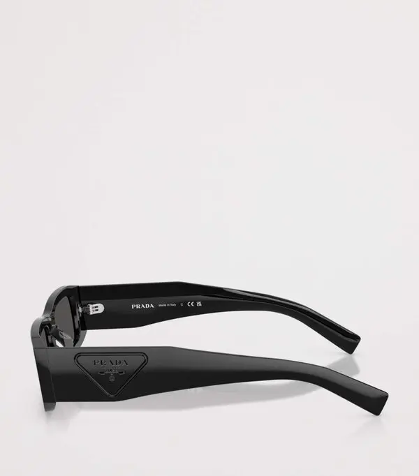 Prada Acetate Rectangle Sunglasses - Black