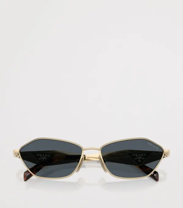 Prada Metal Irregular Frame Sunglasses