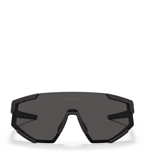 Prada Shield Pillow Sunglasses - Black