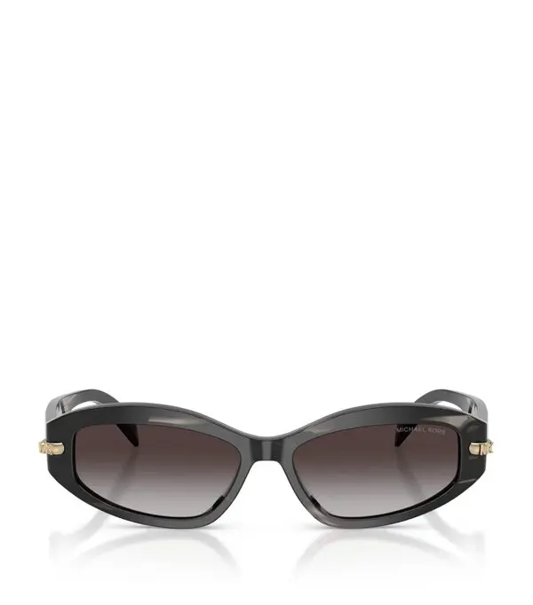 Michael Kors Wilmington Oval Sunglasses - Black