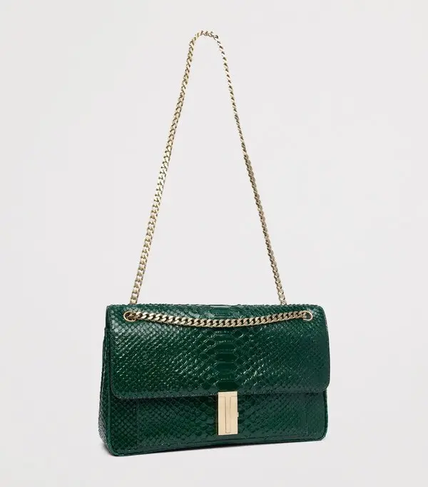TOM FORD Laminated Leather Shoulder Bag - Green