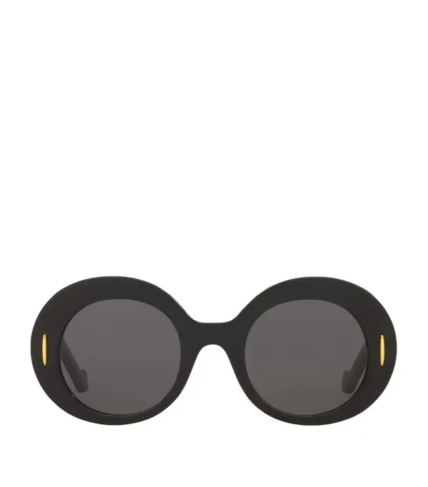 Loewe Anagram Oversized Round Sunglasses - Black