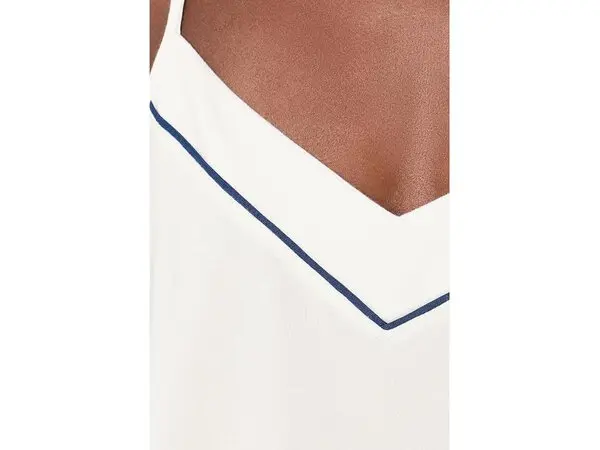 Eberjey Gisele V-neck Cami Pants Pajama Sets Ivory/navy - White