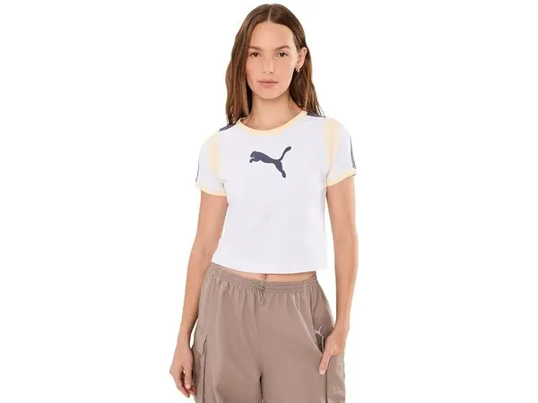 PUMA Graphic Ringer Baby Tee Clothing