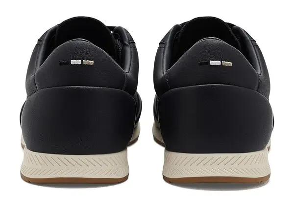 BOSS Nitan Leather Low Profile Sneakers Shoes Dark