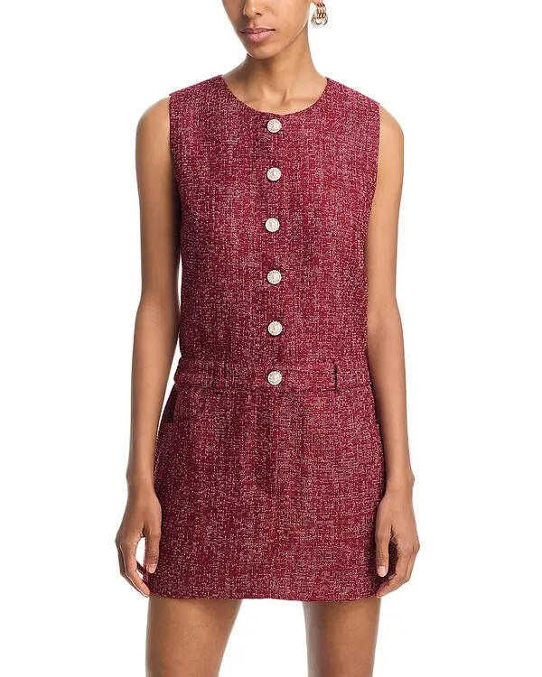 Aqua Tweed Mini Dress Exclusive