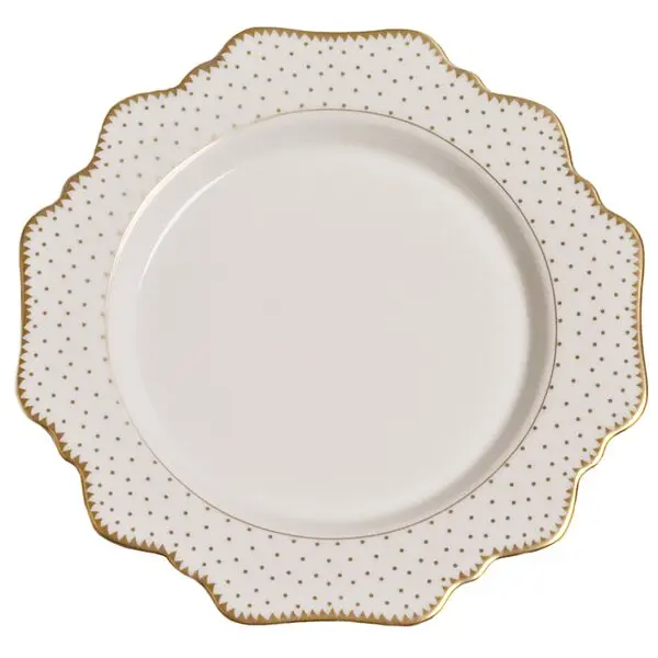 ANNA WEATHERLEY Simply Anna Antique Polka With Gold Salad Plate