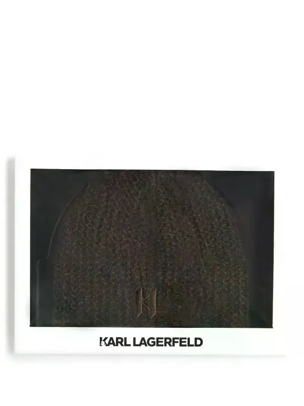 Karl Lagerfeld K/monogram Beanie Hat