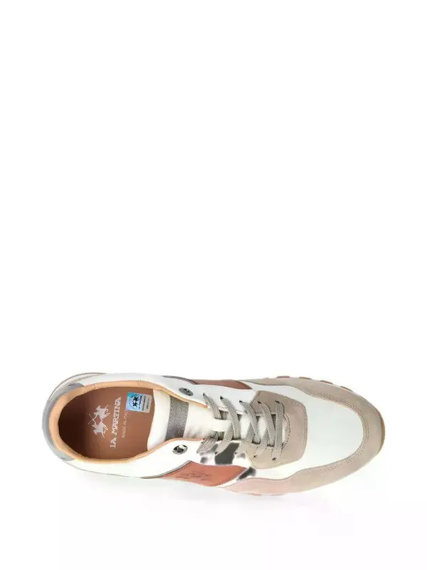 LA MARTINA Heritage Suede Panel Sneakers