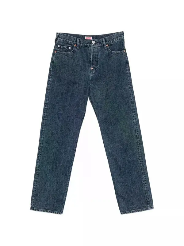 Kenzo Straight-leg Jeans With Signature Logo Embroidery