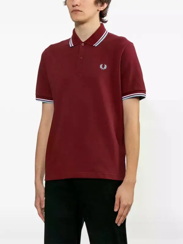 Fred Perry Logo-embroidered Tipped Collar Polo Shirt