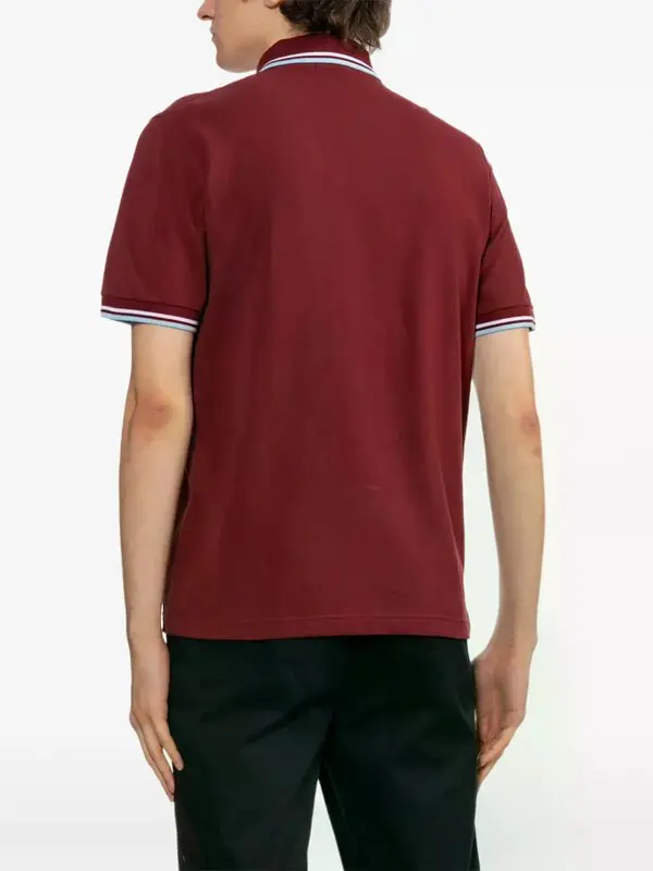 Fred Perry Logo-embroidered Tipped Collar Polo Shirt