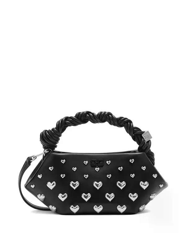 GANNI Mini Bou Heart-stud Tote Bag