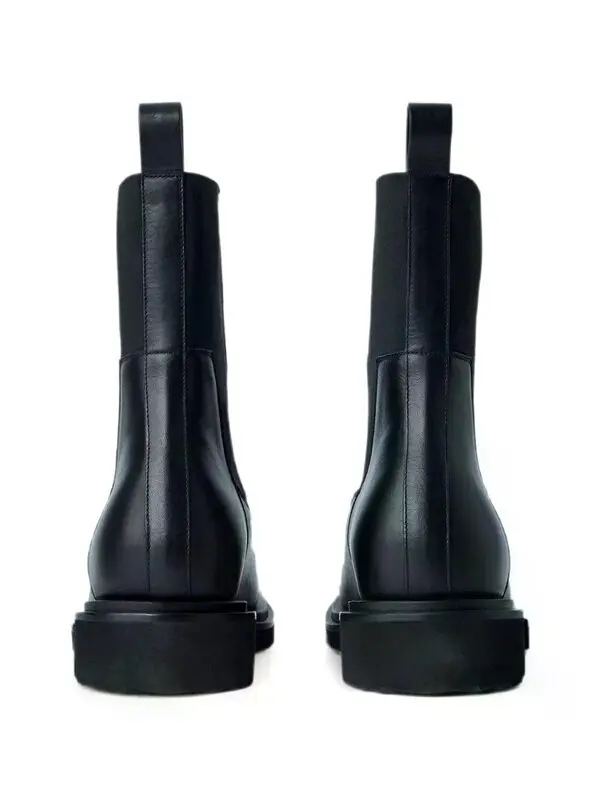 Rick Owens Round-toe Leather Chelsea Boots