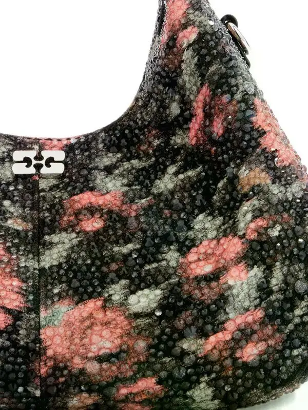 GANNI Beaded Floral Tote Bag
