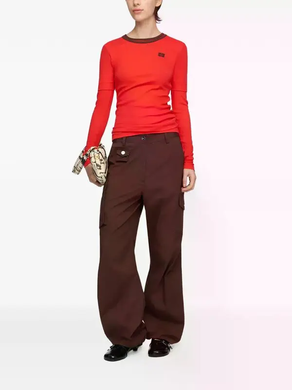 GANNI Drawstring-ankle Cargo Pants