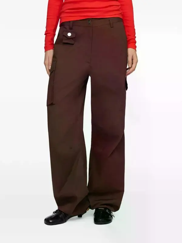 GANNI Drawstring-ankle Cargo Pants