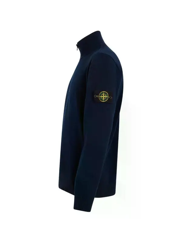 Stone Island Logo-patch Half-zip Sweater