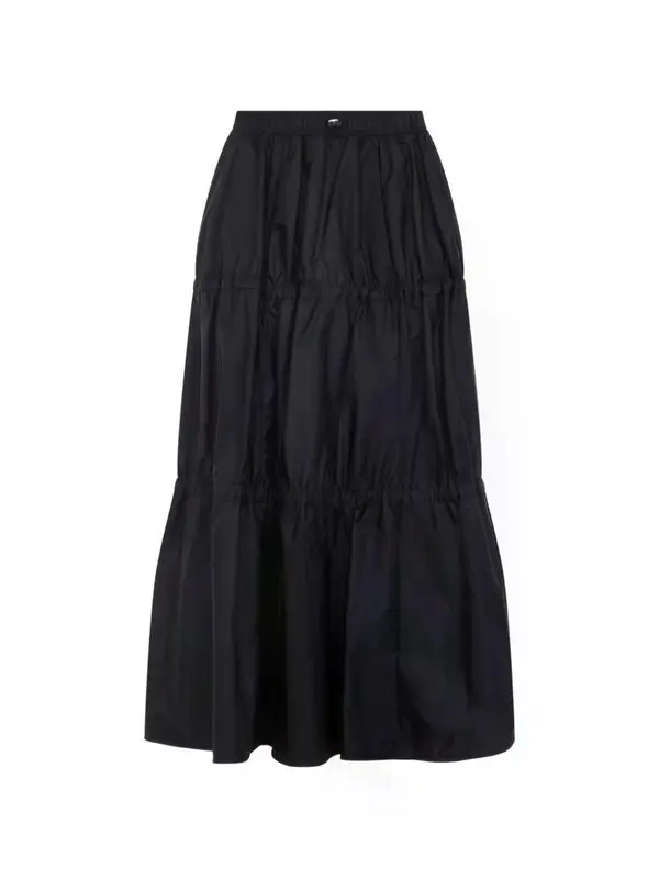 Moncler Tiered Drawstring Midi Skirt