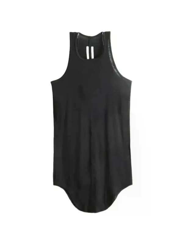 Rick Owens Curved-hem Racerback Tank Top - Black
