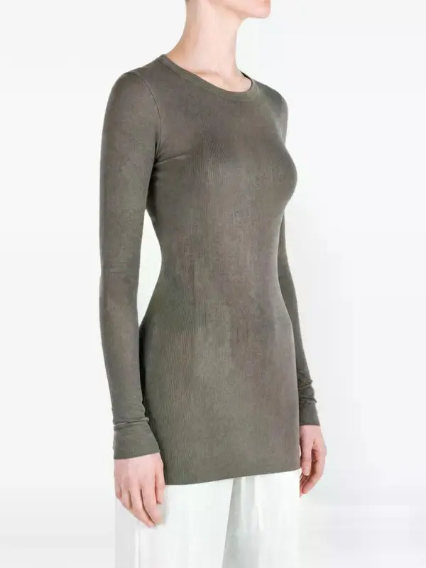 Rick Owens Ribbed-knit Long-sleeve Top