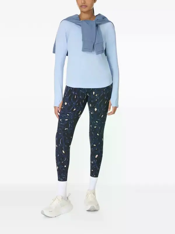 Sweaty Betty Mesh-panel Long-sleeve Top