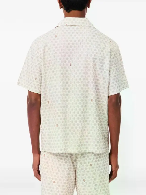 Lacoste Tennis-print Short-sleeve Shirt