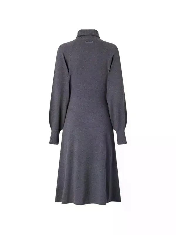 Pinko Roll-neck Balloon-sleeve Dress