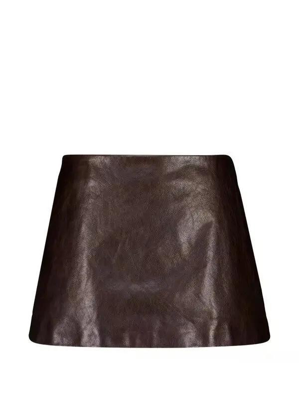 Balenciaga A-line Mini Skirt - Brown