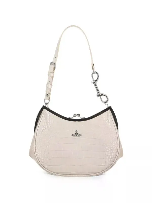 VIVIENNE WESTWOOD Croc-effect Orb Shoulder Bag