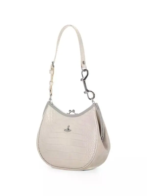 VIVIENNE WESTWOOD Croc-effect Orb Shoulder Bag