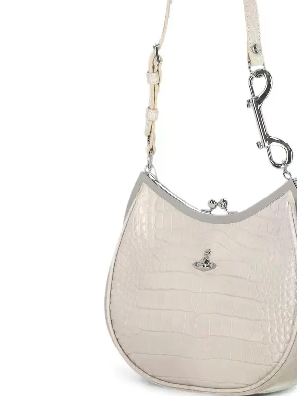 VIVIENNE WESTWOOD Croc-effect Orb Shoulder Bag