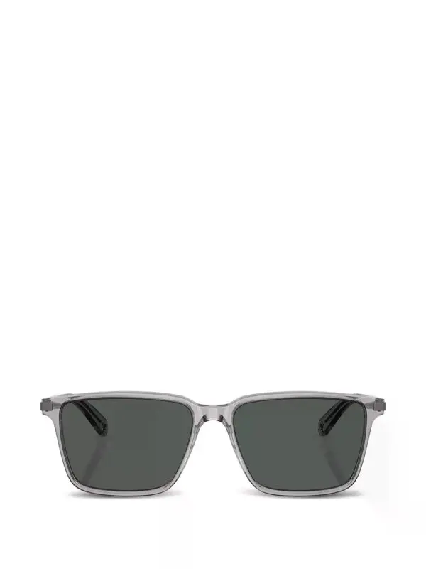 BROOKS BROTHERS EYEWEAR Rectangle Frame Sunglasses - Grey
