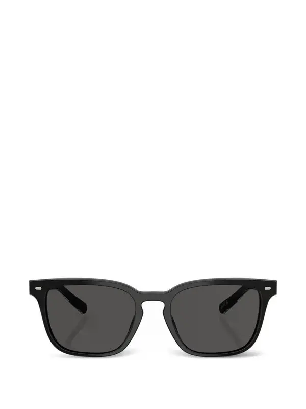 Brooks Brothers Rectangle Frame Sunglasses - Black