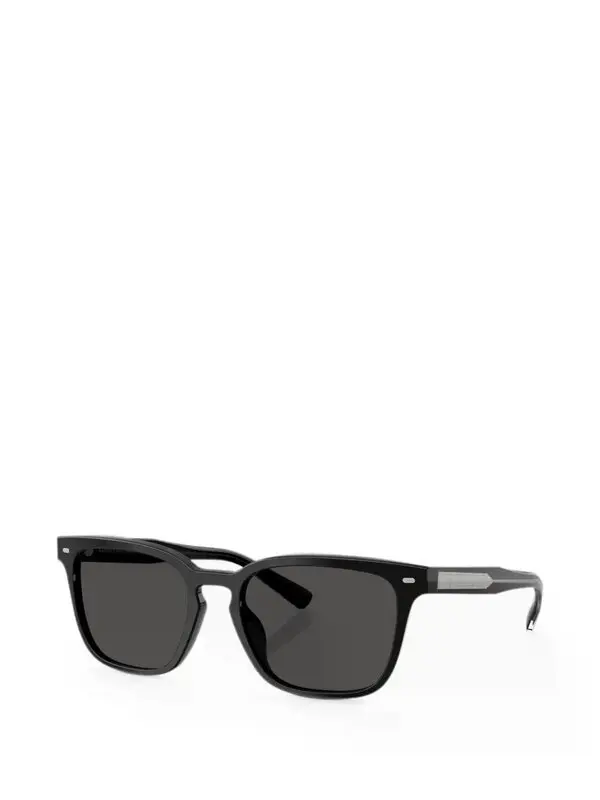Brooks Brothers Rectangle Frame Sunglasses - Black