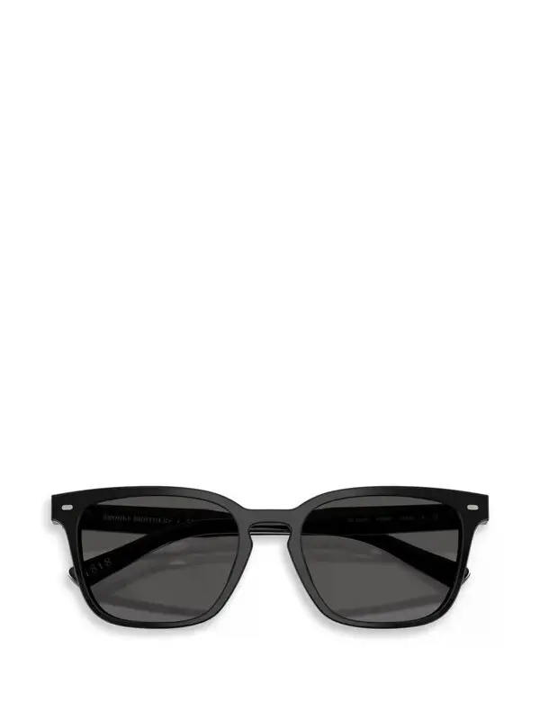 Brooks Brothers Rectangle Frame Sunglasses - Black