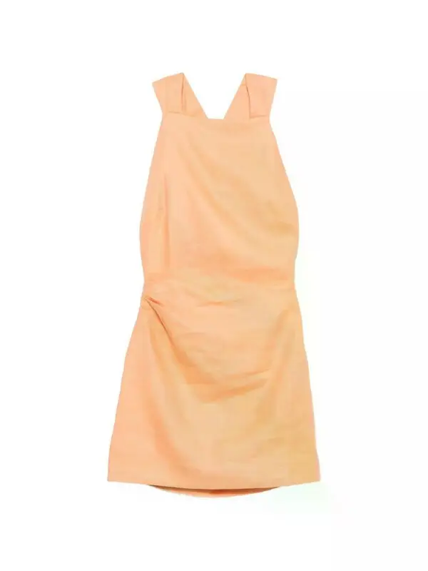 SIR. Thora Twist-back Mini Dress - Orange