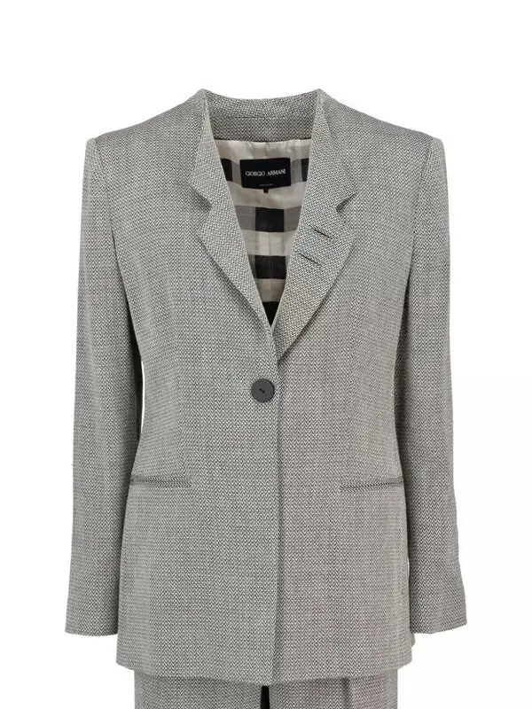 Giorgio Armani Herringbone-pattern Suit