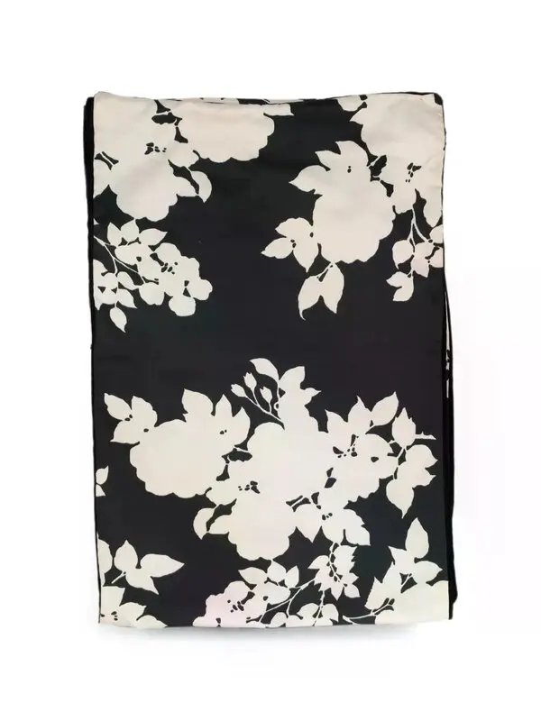 Giorgio Armani Floral-print Velvet Scarf