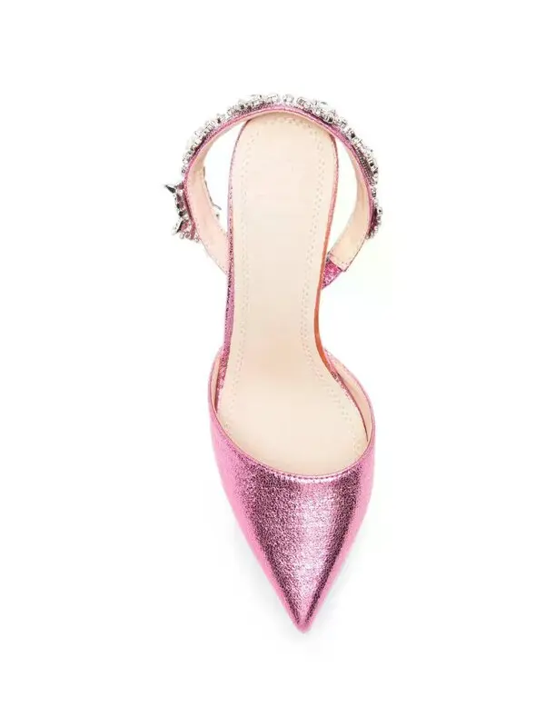 TWENTY FOURHAITCH Crystal-embellished Heeled Pumps