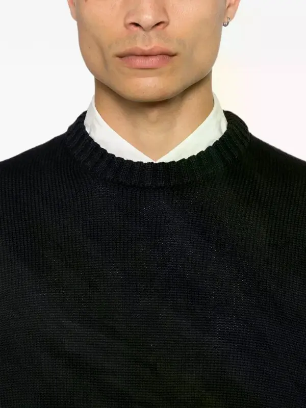 ZANONE Ribbed Knit Crew Neck Sweater