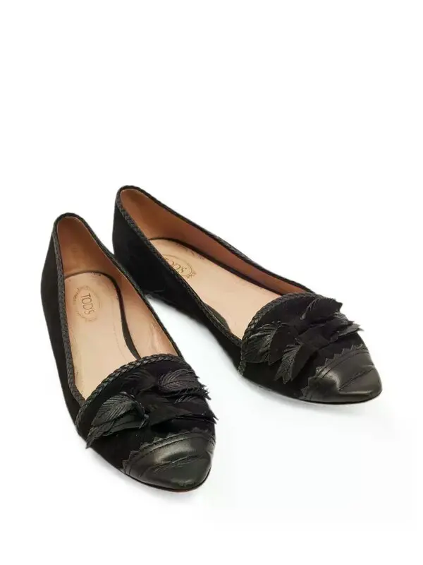 TOD'S Bow-detail Ballet Flats